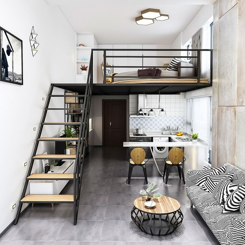 Urban Mood PIERSON Modern Industrial Loft Bed | Shopee Singapore