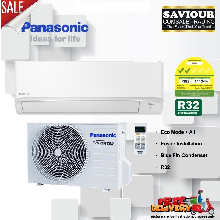 PANASONIC R32 SYSTEM 1 9000BTU (INSTALLATION INCLUDED) | Shopee Singapore