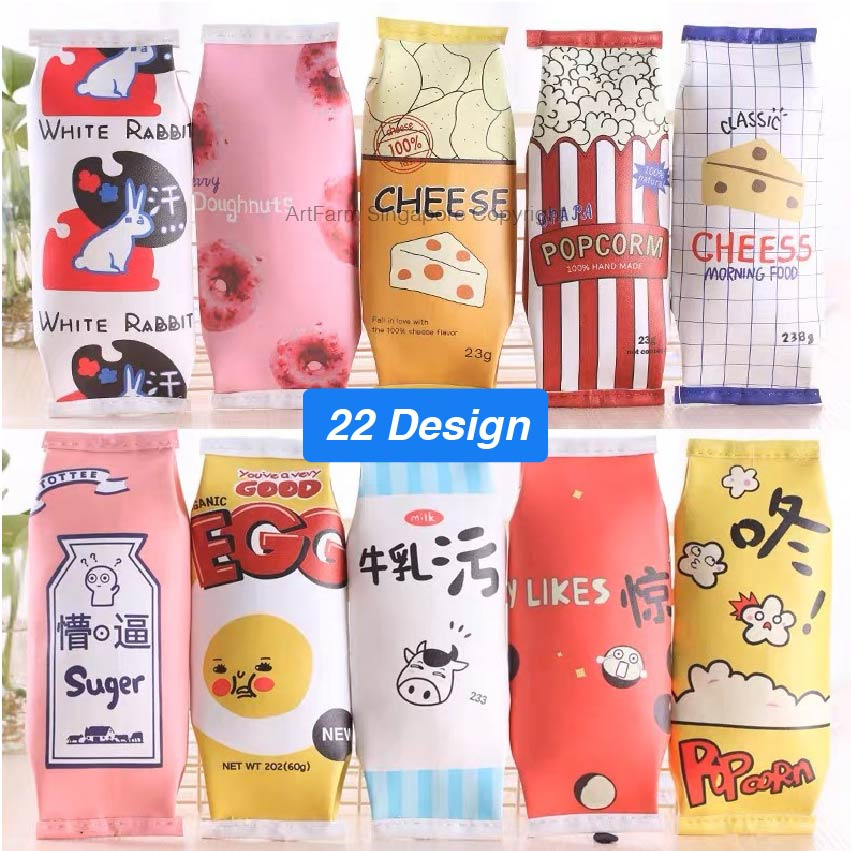 SG Soft Pencil Case - Fun Cartoon & Snack Design Large Capacity for ...