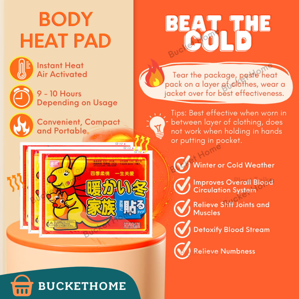 [SG Instock] Upgraded v2.0 Heat Pack Winter Hand Warmer Menstrual Cramp ...