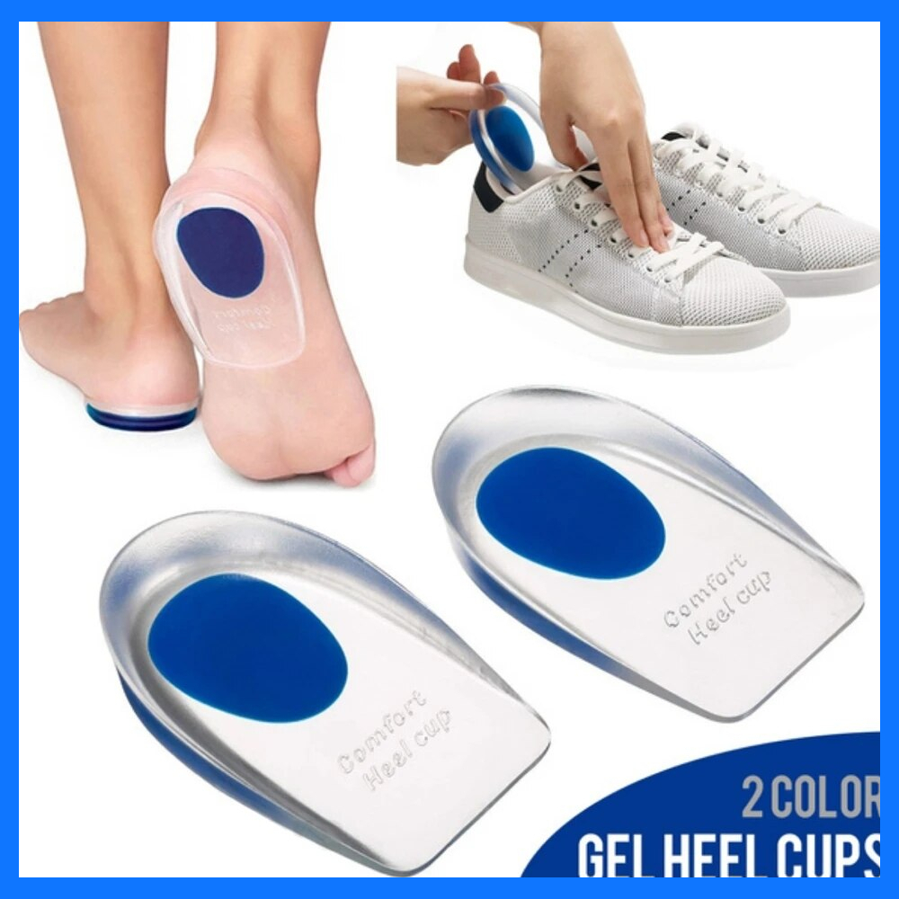 Heel Gel Pad Foot Feet Support Cup Silicone Soft Cushion Heels Pain ...