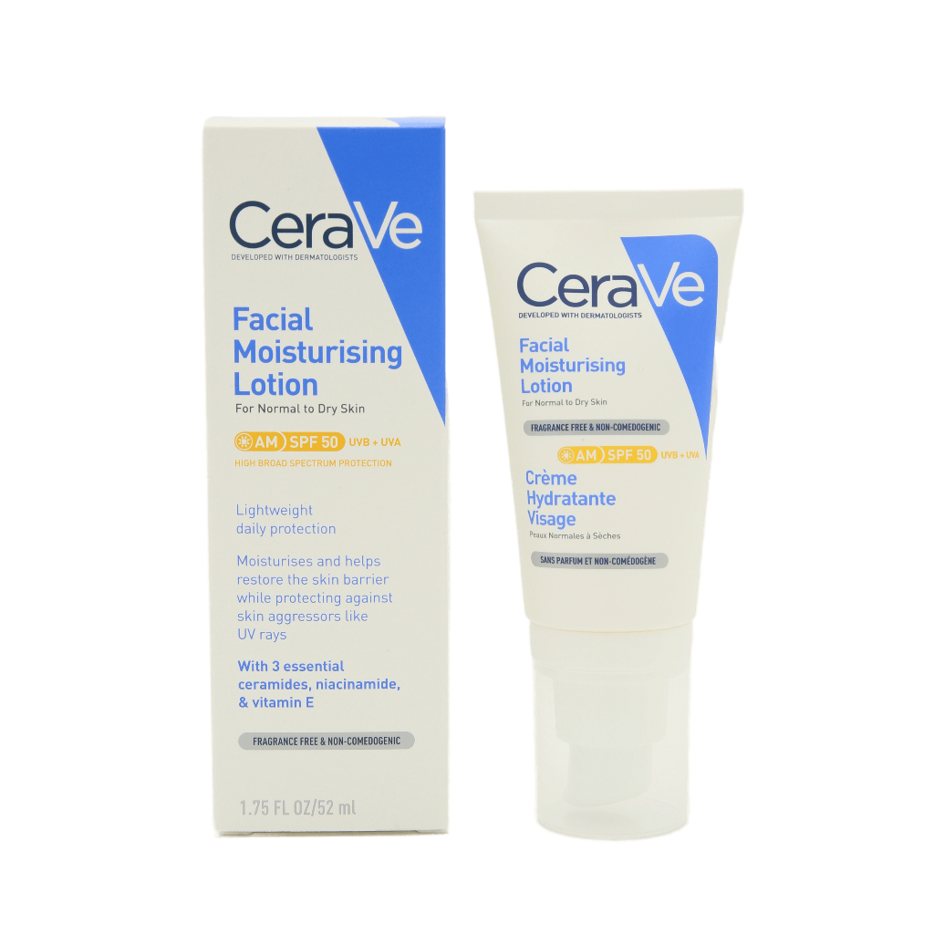 CERAVE Facial Moisturising Lotion SPF50 52ml | Shopee Singapore