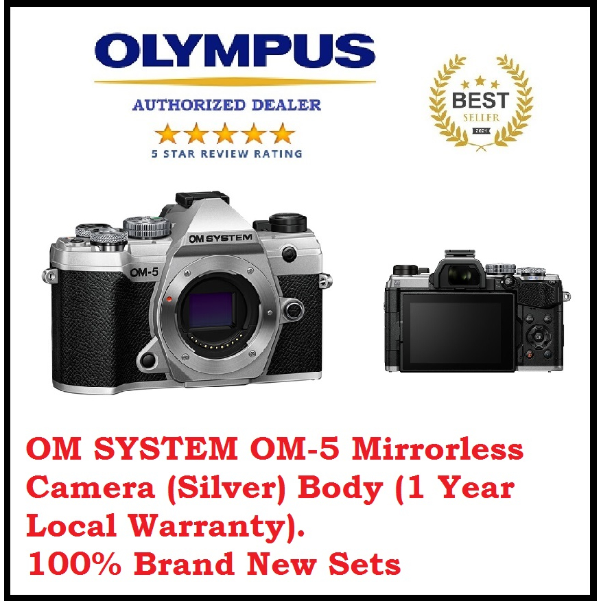 OM SYSTEM OM-5 Mirrorless Camera (Silver) Body (1 Year Local Warranty ...