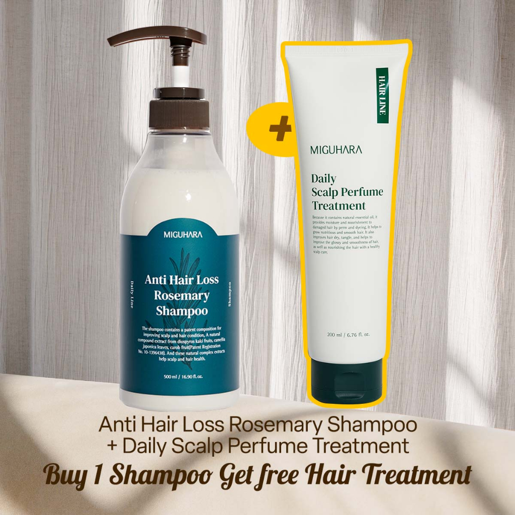 HAPPY 10 YEARS PROMOTION MIGUHARA Anti Hair Loss Rosemary Shampoo 500ml ...