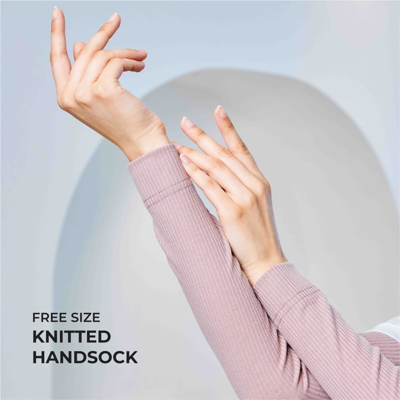 Hand Sock Ribbed Premium - Arm Cover Muslimah Handsock Socks | Shopee ...