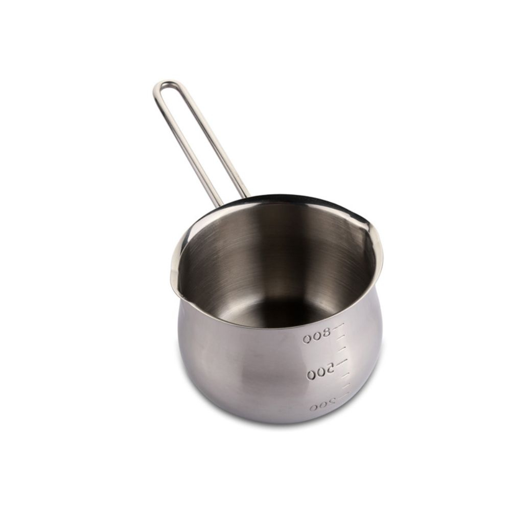 Stainless Steel Milk Pot Butter Warmer Pan Small Saucepan with Pour ...