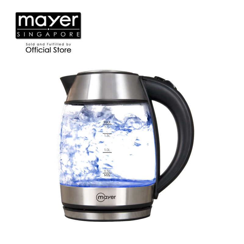 Mayer 1.7L Electric Glass Kettle MMEKG170 | Shopee Singapore