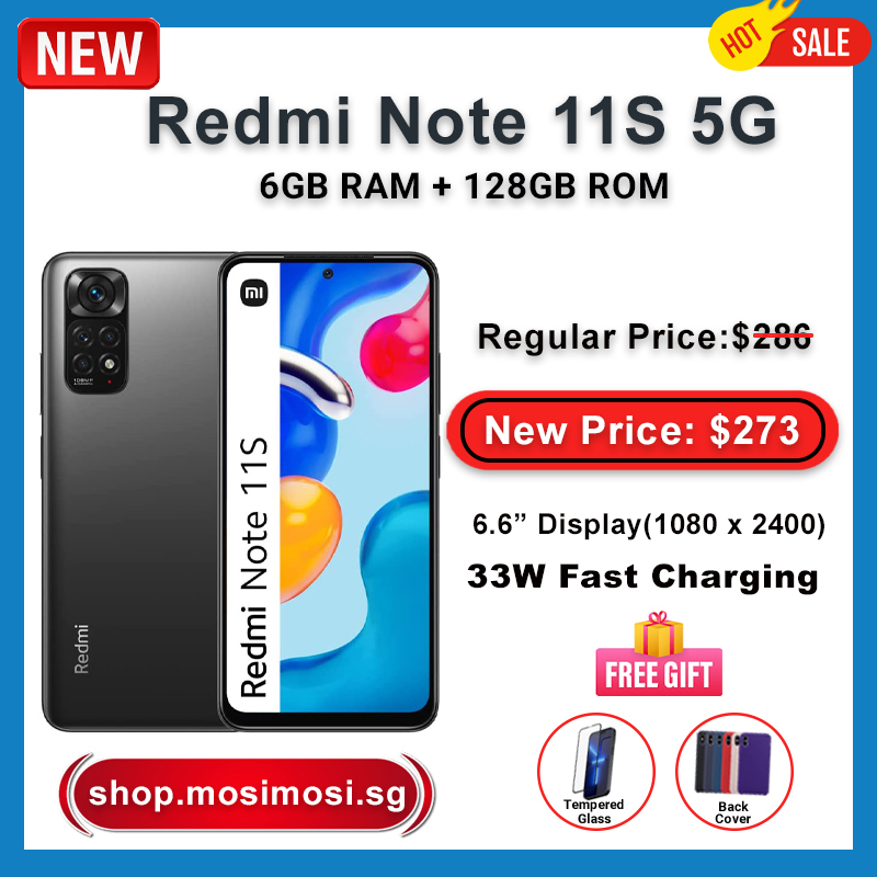 Brand New Xiaomi Redmi Note 11S 5G 6GB + 128GB ROM Storage A little more than you'd expect ...