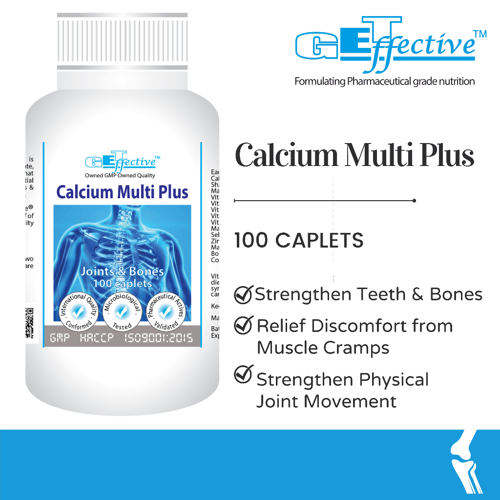 GET Effective Calcium Multi Plus [30/100/450 caplets] - Strengthen ...