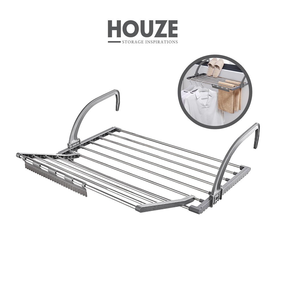 [HOUZE] Extendable and Adjustable Wall Hanging Radiator Airer (Large ...