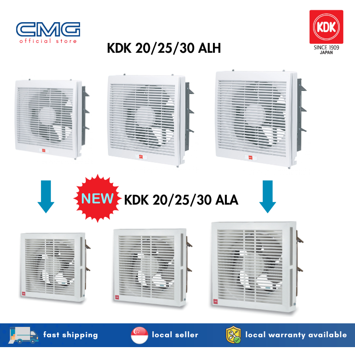 *Updated Model* KDK Automatic Shutter Louver Type Wall Mounted ...