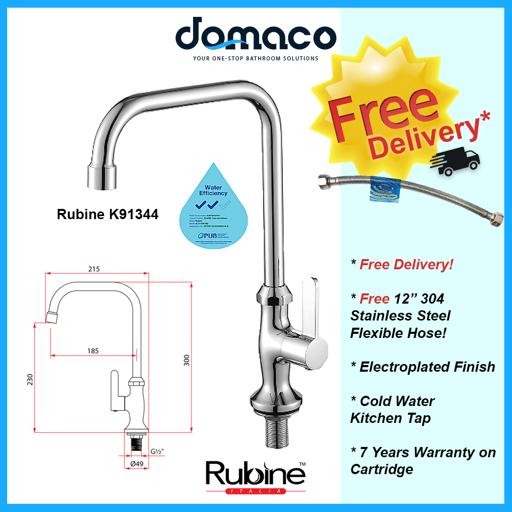 Rubine Alta K91344 Kitchen Tap | Shopee Singapore