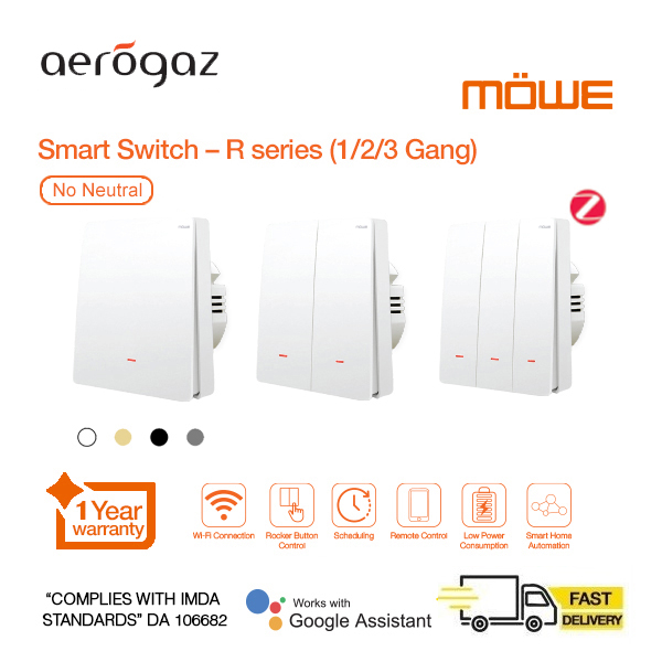 Aerogaz/Mowe Zigbee Smart Switch R series | Shopee Singapore