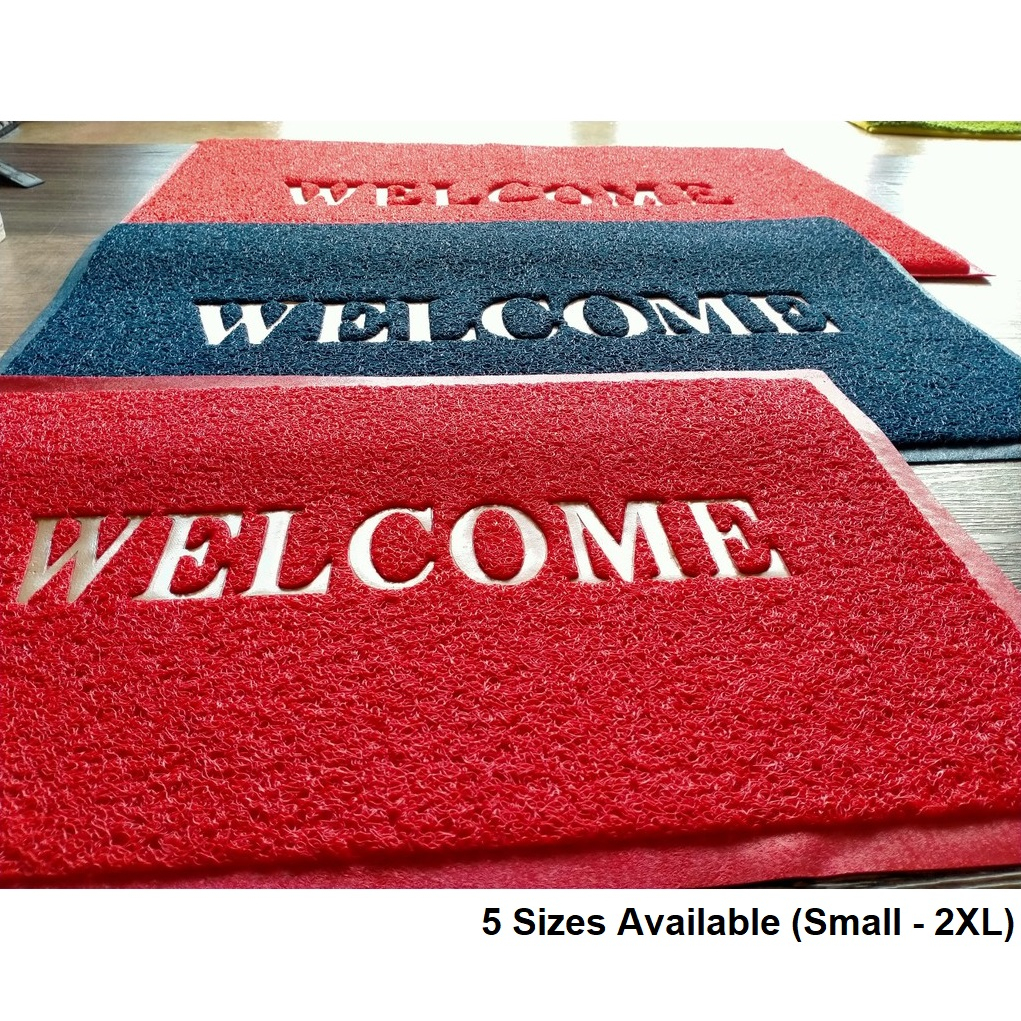 🔰 Welcome Mat (5 sizes) Door Rug for homes, shops & offices 40x60cm ...