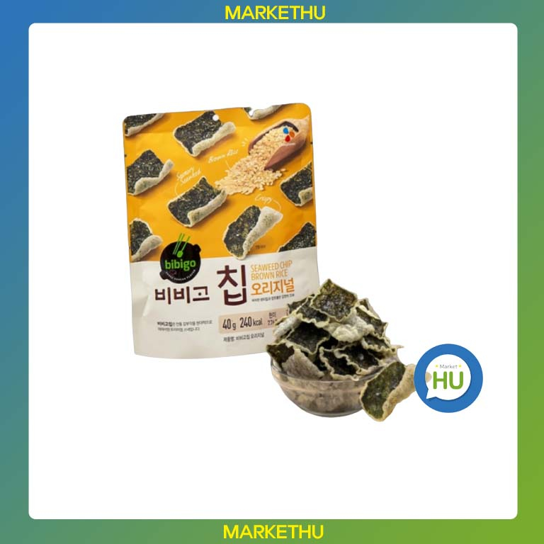 [CJ] Bibigo Seaweed Chips 40g 3 Taste - Original, Sweet Corn, Potato ...