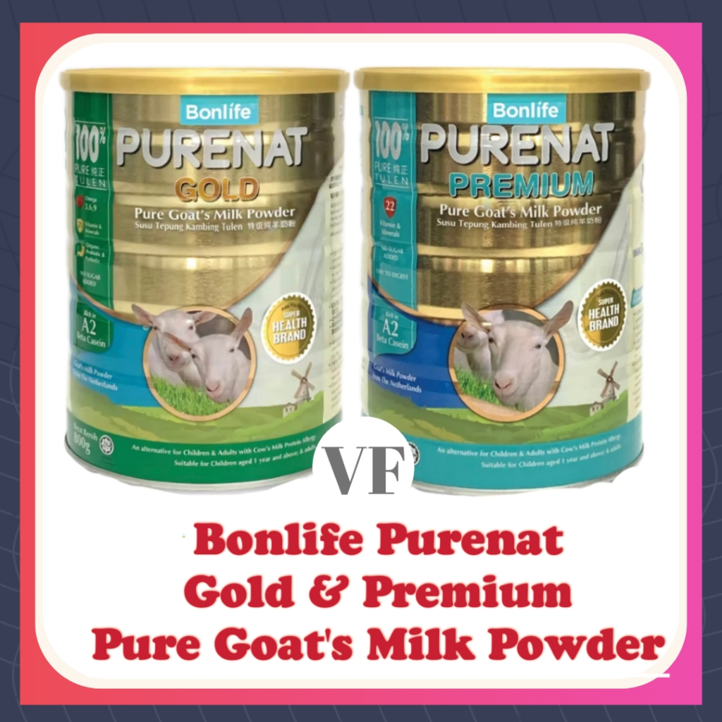 Bonlife Purenat Gold & Premium Goat Milk Powder 100% Pure Goat Milk ...