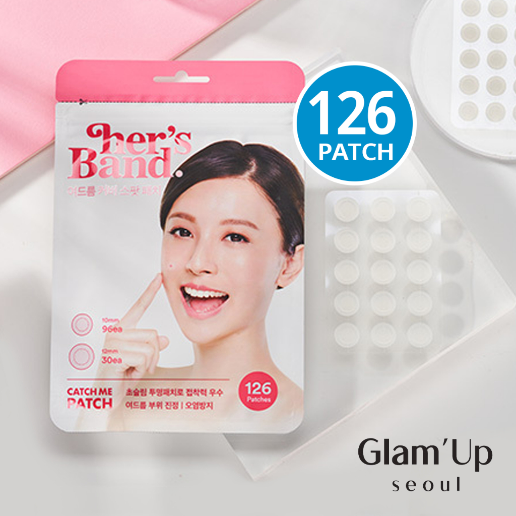 🇰🇷 [Catch me Patch] (126pcs) Her's Band Pimple Acne Stickers Nico ...