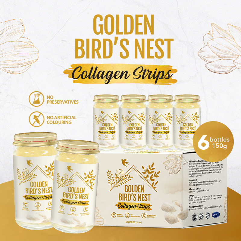 Golden Bird Nest Collagen Strips - 150g x 6 bot | Shopee Singapore