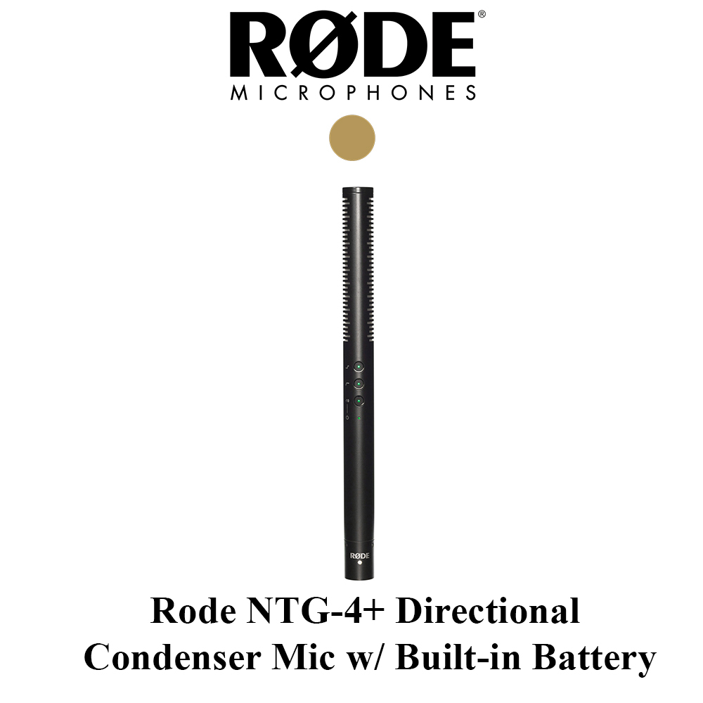 RODE NTG-4+ Directional Condenser Mic w/ Built-in Battery | Shopee ...