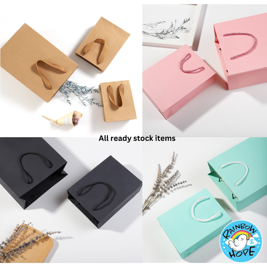 LOCAL SELLER 🇸🇬【Ready Stock】Premium Quality Paper Bag Gift Bag Birthday ...