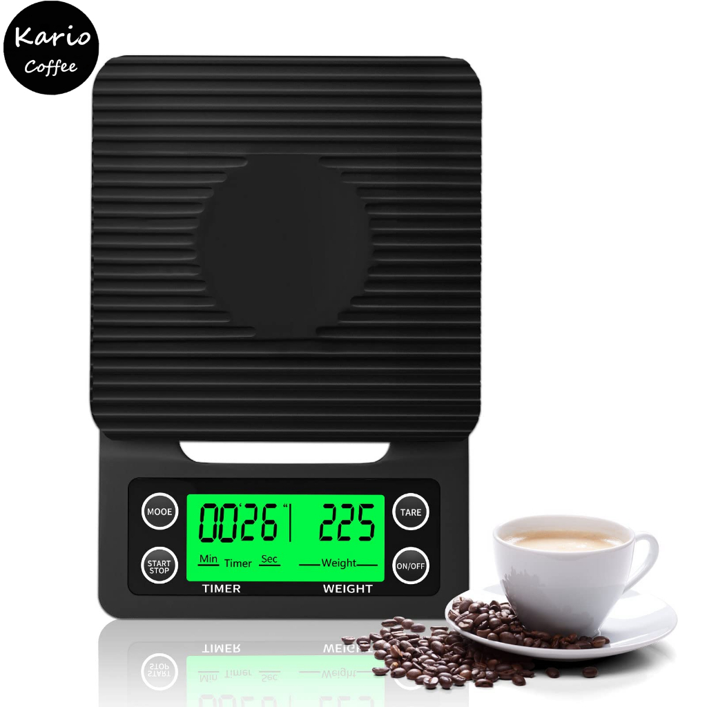 【SG Ready】Digital Barista Coffee Scale with Timer & Silicon Pad 3kg/0 ...