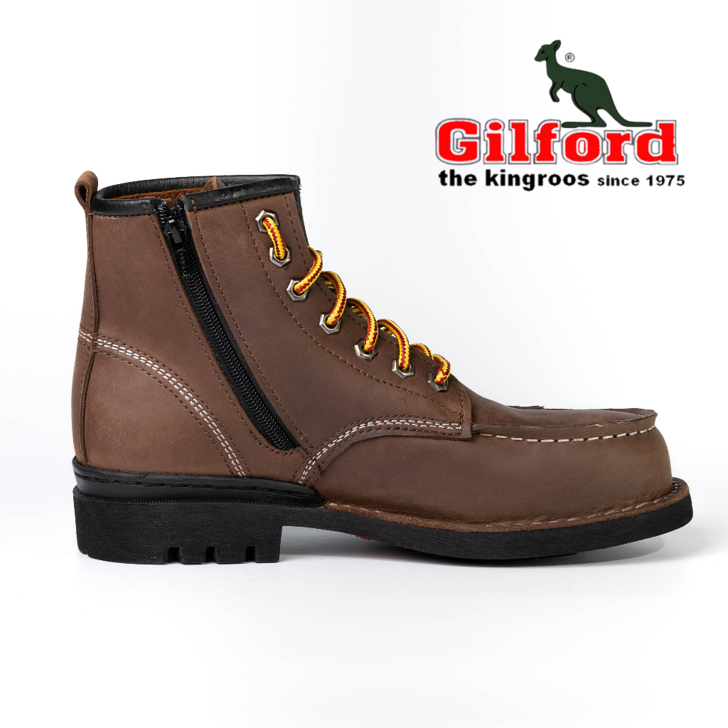 Gilford Single Zip Moc toe Steel Toe & Steel Plate Safety Boots 5005 ...