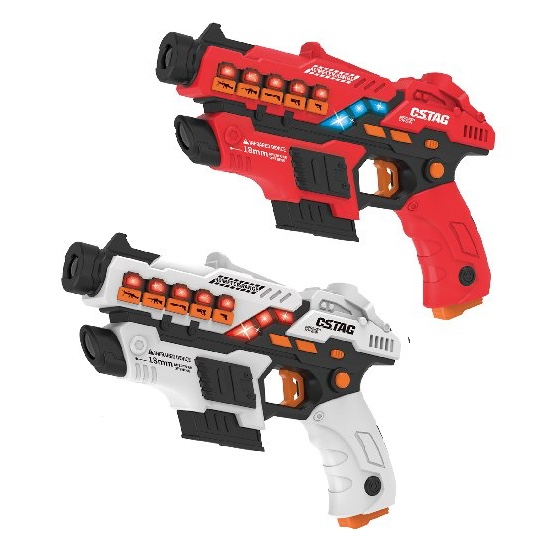 ★SG★ Laser Tag Guns Set of 2 for Team Battle Digital LED Life Ammo ...