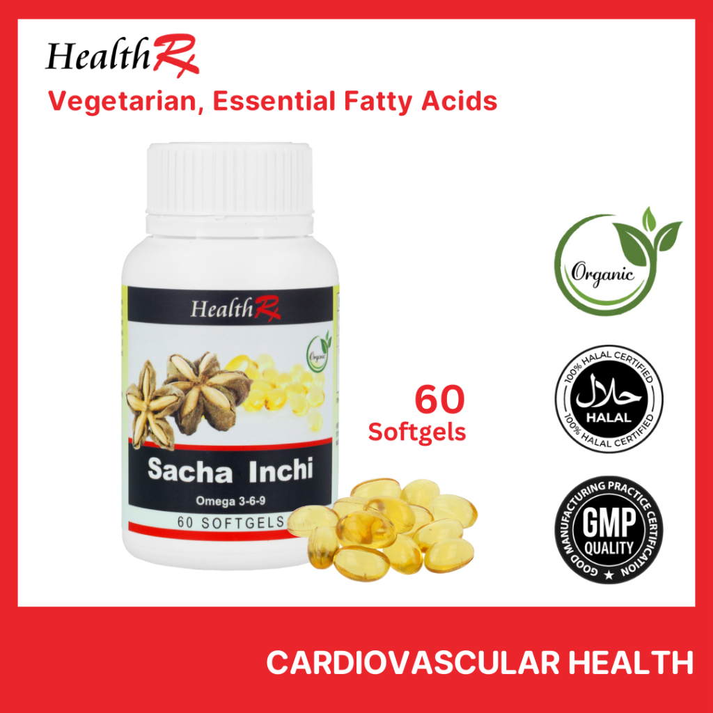 HRX Sacha Inchi Omega 3-6-9 for Heart Health, Skin & Hair Vitality ...