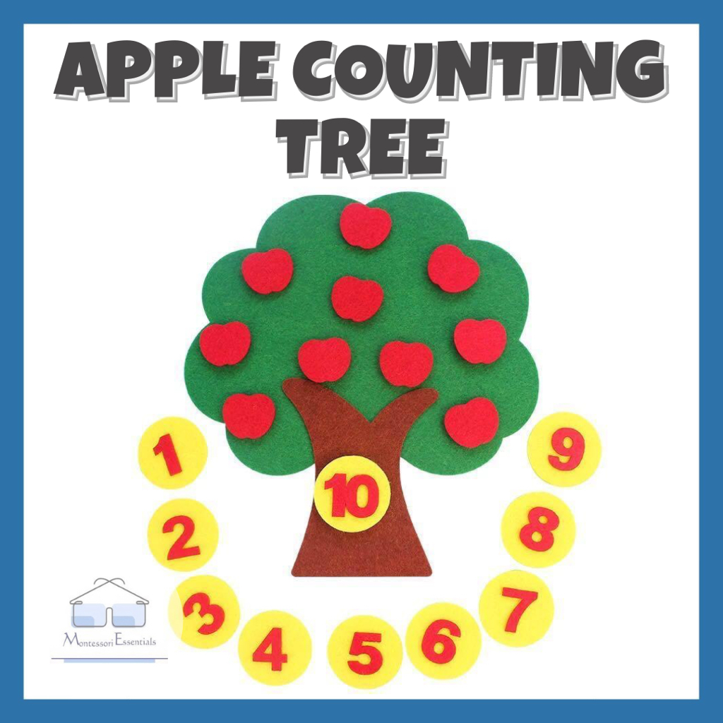 Apple Counting Trees for Children Learning Numbers Logic Counting Early ...