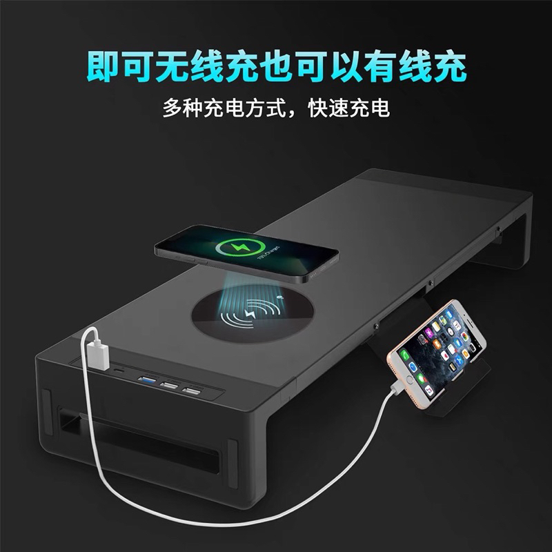 Monitor Stand Riser with USB Ports Aluminium Metal Laptop Stands and ...