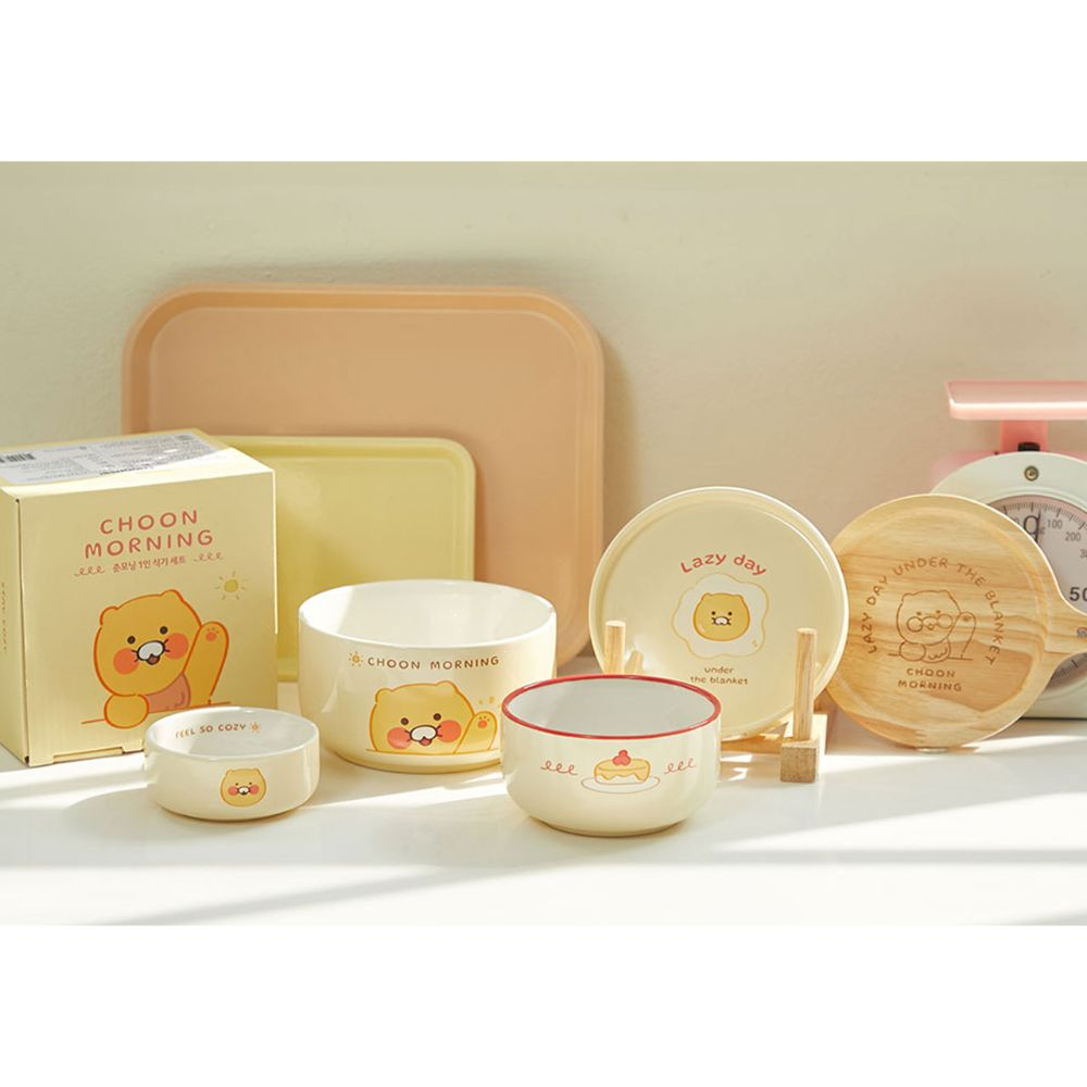 Kakao Friends Choonsik Morning Breakfast Set Plate set Mug Set ...