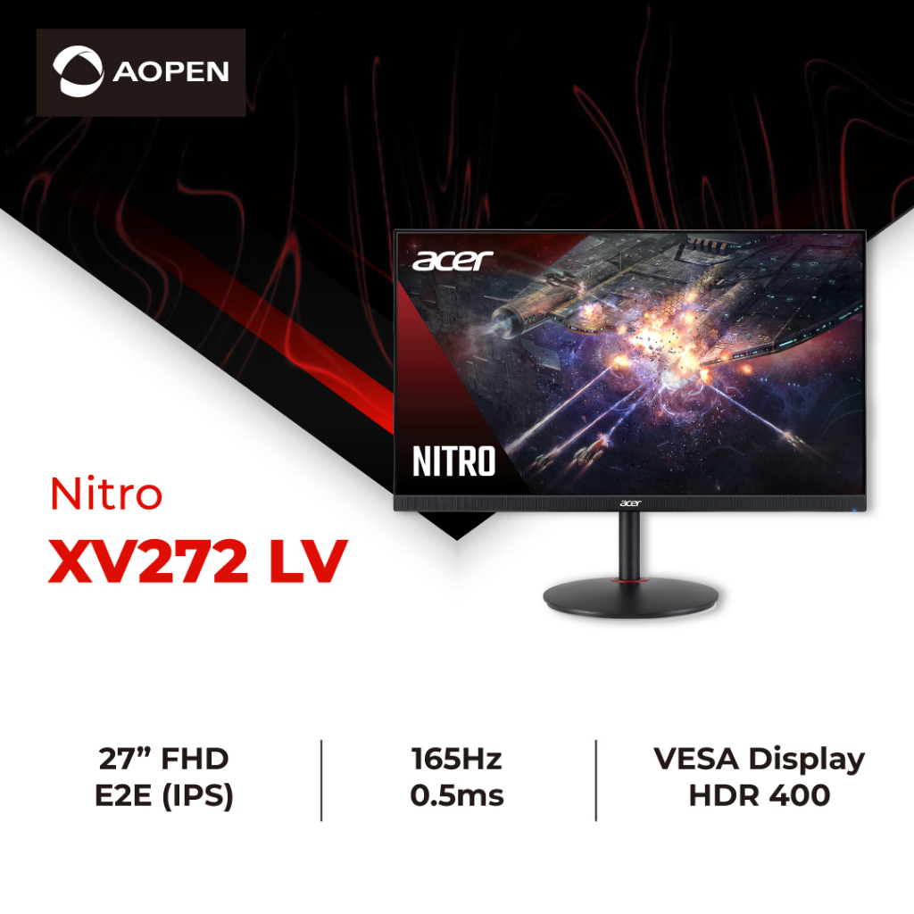 ACER NITRO XV272 LV 27-Inch IPS FHD 165Hz 0.5ms Zero Frame Slim Flat ...