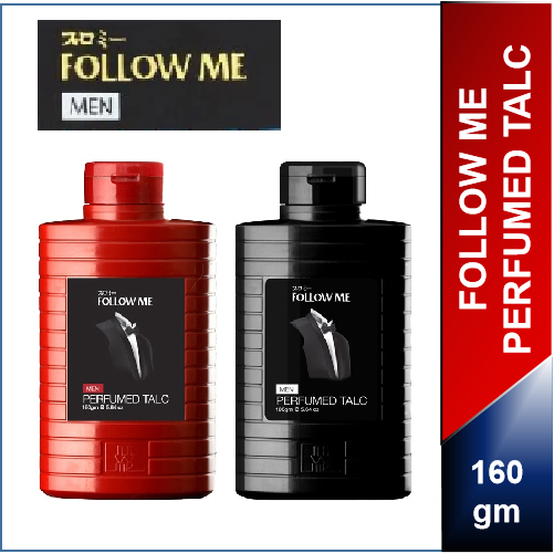 Follow Me Men Perfumed Talc 160g - Black/ Red | Shopee Singapore