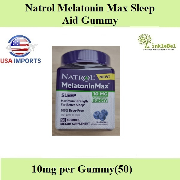 Natrol MelatoninMax 10mg, 50 Gummies | Shopee Singapore