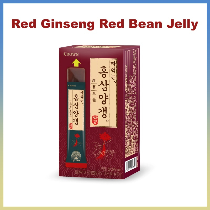 [CROWN] Korean Red Ginseng Red Bean Jelly Dessert,150g / Korean Red ...