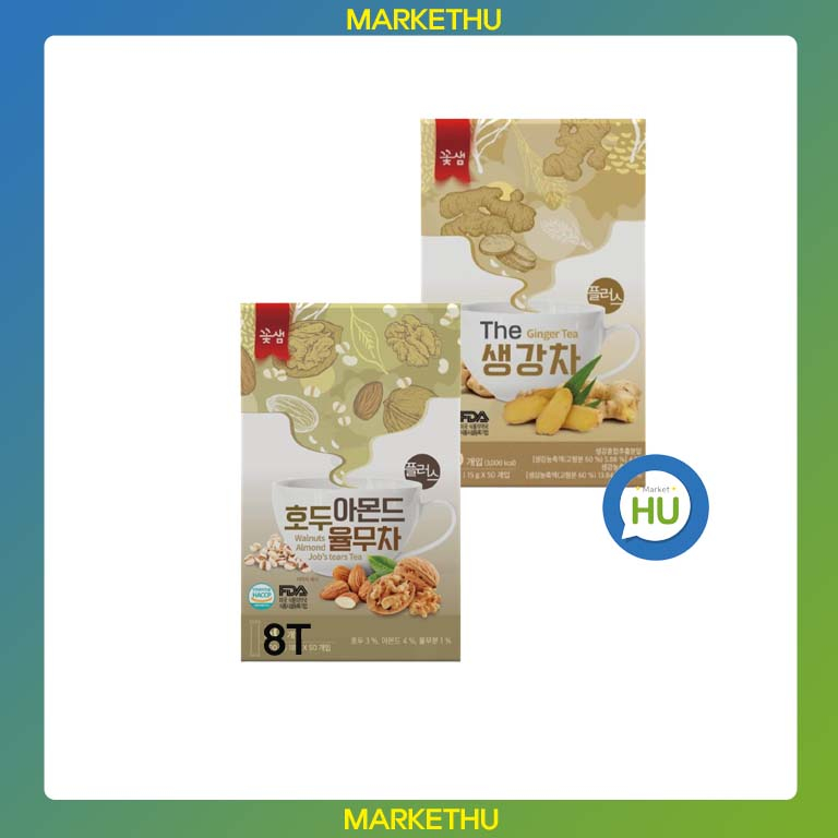Korean Ginger Tea, Walnut Almond Adlay tea 8T',FDA' facility ...