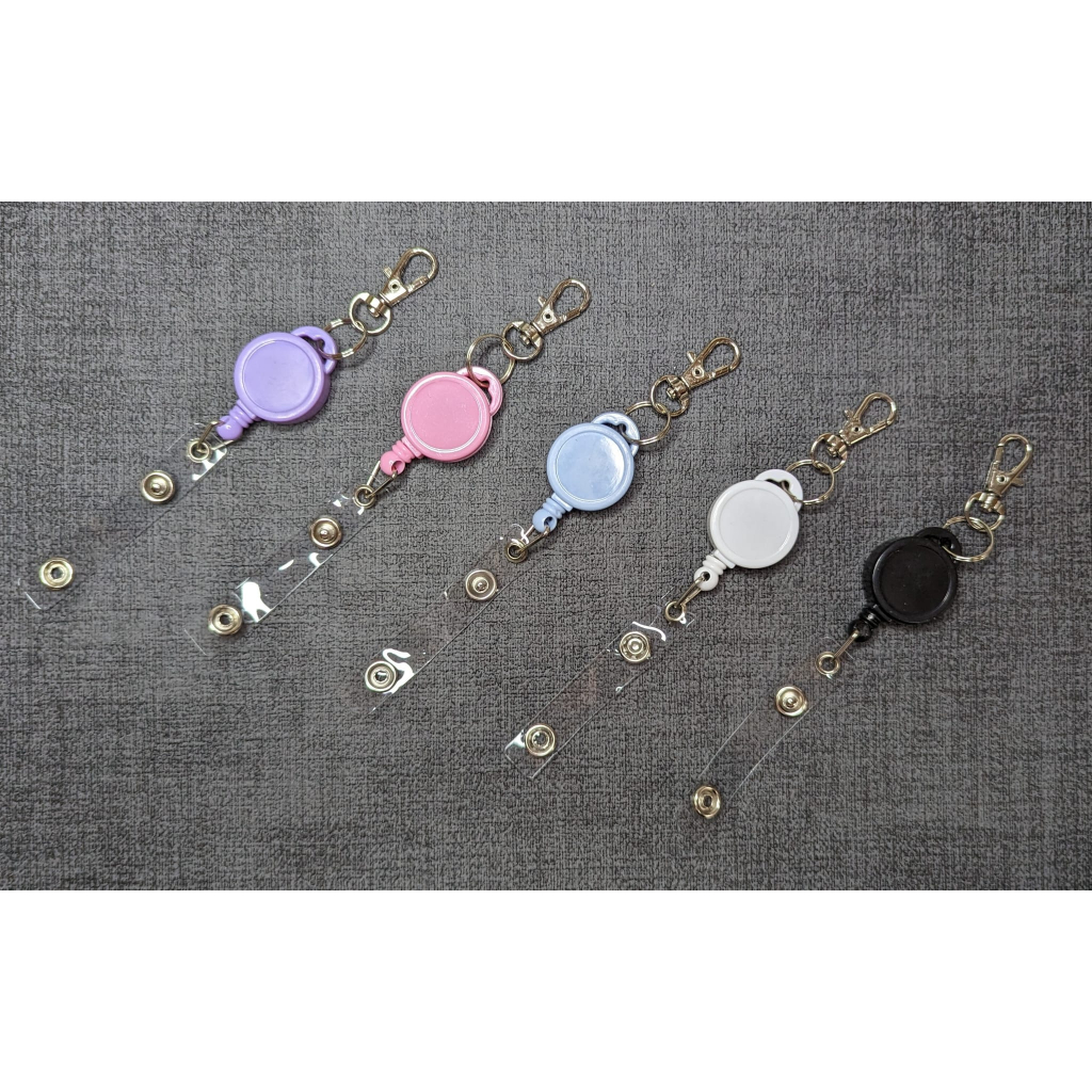 2pcs/5pcs Retractable Pull Reel Clip (5 Colours) | Shopee Singapore