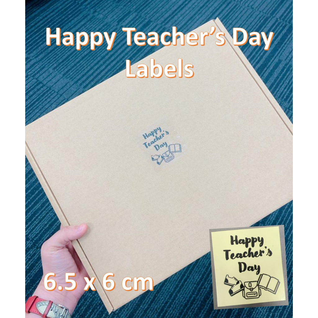 [SG local Made] Happy Teacher Day Labels Stickers Customise 100% ...