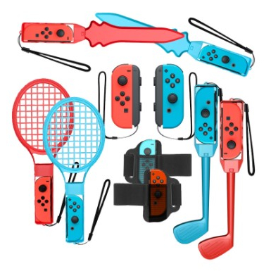 SG STOCK Nintendo Switch 10 in 1 Sports Accessories Set Lightsaber ...