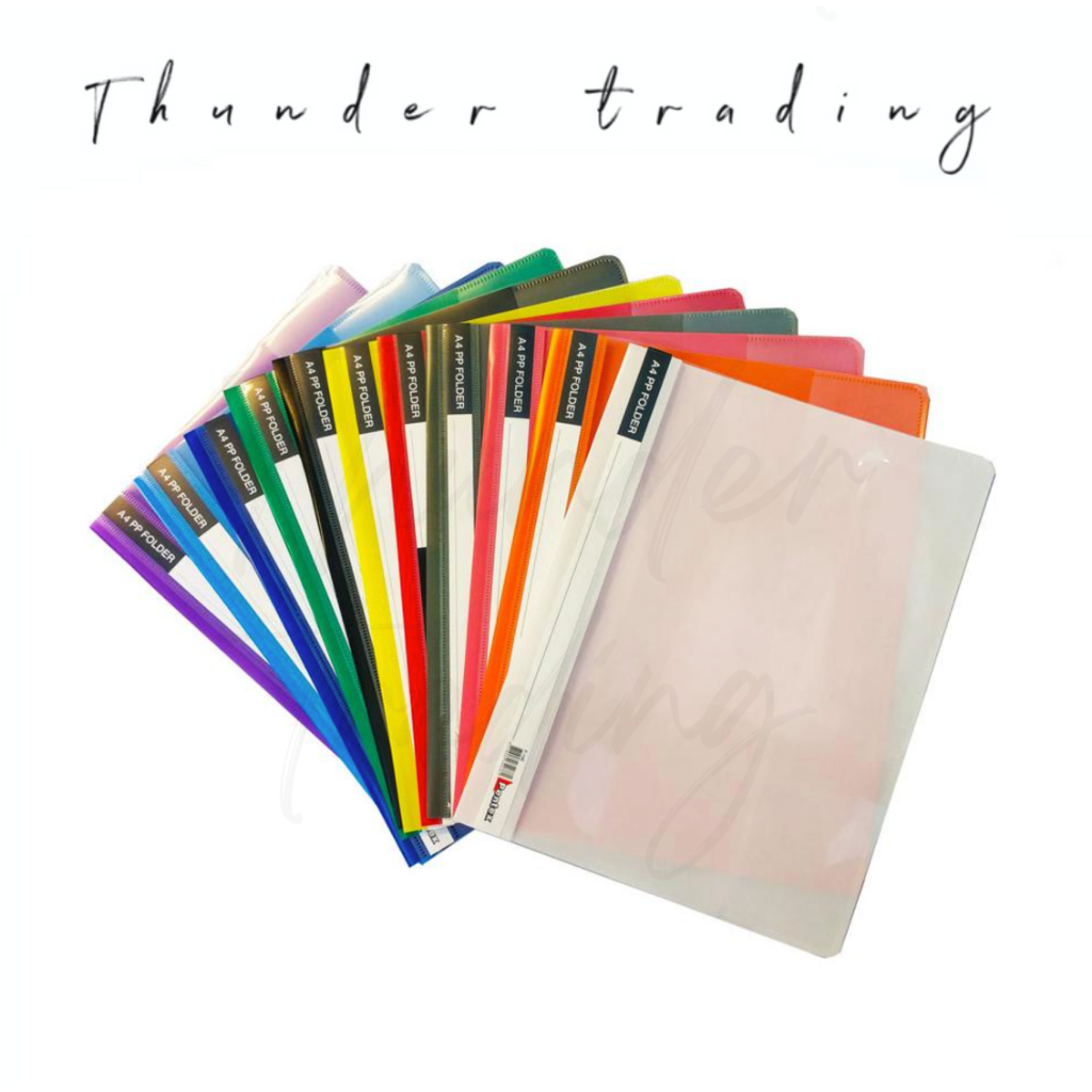 Clear View Business Management Folder Files A4 | 2 Hole Plastic Binder ...