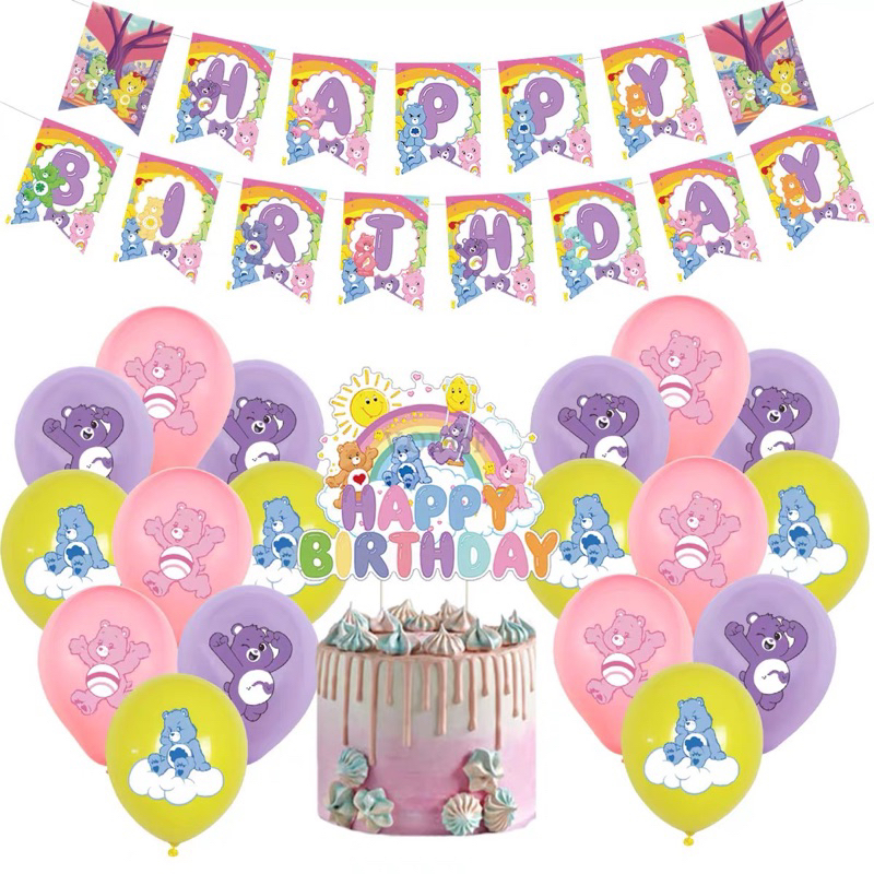 [SG Seller] Care Bear Theme Balloons Set Birthday Party Decoration ...