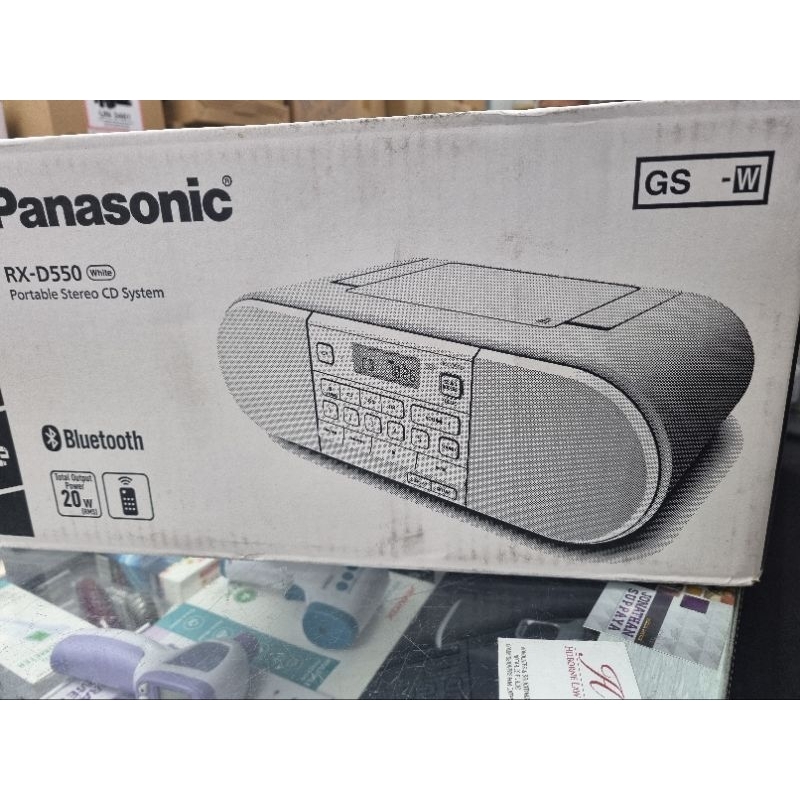 PANASONIC RX D550 WHITE PORTABLE STEREO CD BLUETOOTH SYSTEM | Shopee ...