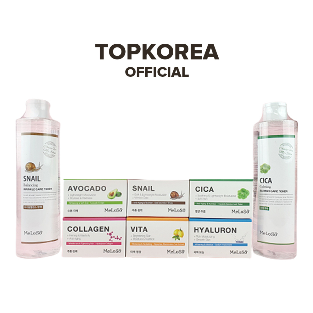 ★MeLoSo★ Snail Balancing toner/Cream, Cica Calming toner/soothing cream ...
