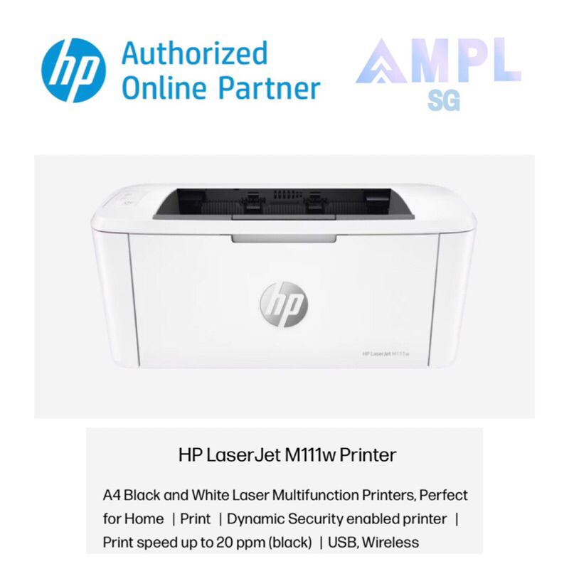 HP M111w Wireless Mono Laser Printer/Print Only / Orderable HP Toner ...