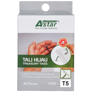Astar Treasury Tags T5 / T7 Green File Lace (100's) | Shopee Singapore
