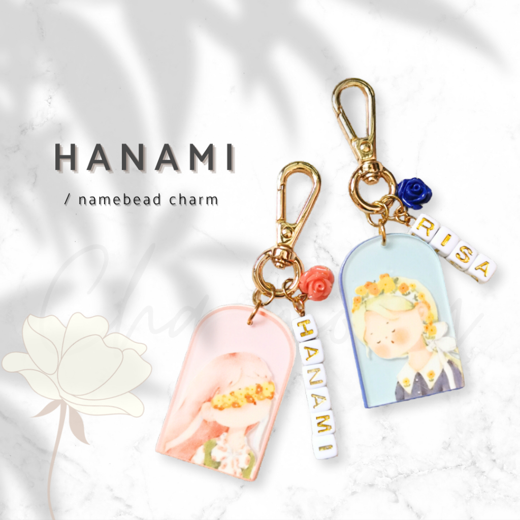 [SG] 🌸 HANAMI BAG CHARM 🌸 Personalized Keychain & Charms Customised ...