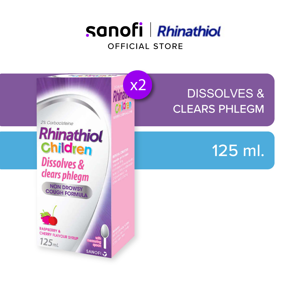 [Bundle of 2] Rhinathiol Cough Relief Children Syrup 125ml | Shopee ...