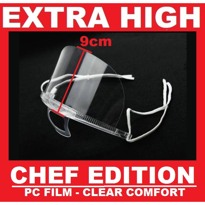 Spit Guard Mask [10pcs |20pcs] Food Hygiene Mouth Shield Plastic Mask ...