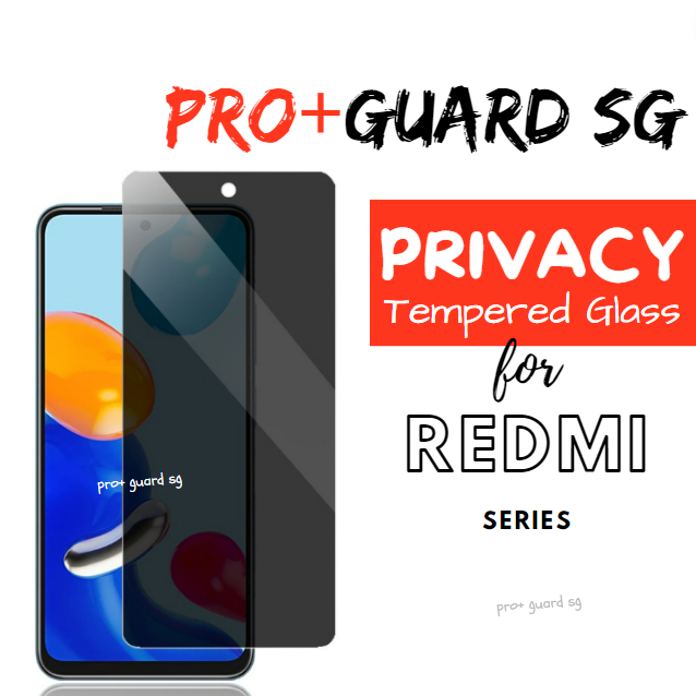 [SG] PRIVACY Tempered Glass Redmi Note 14 13 Pro 12 Pro+ 11 Pro 11s 10s ...
