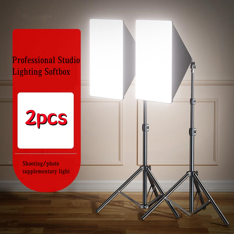 2PCS Professional Studio Lighting Softbox Monochrome LED Photography ...